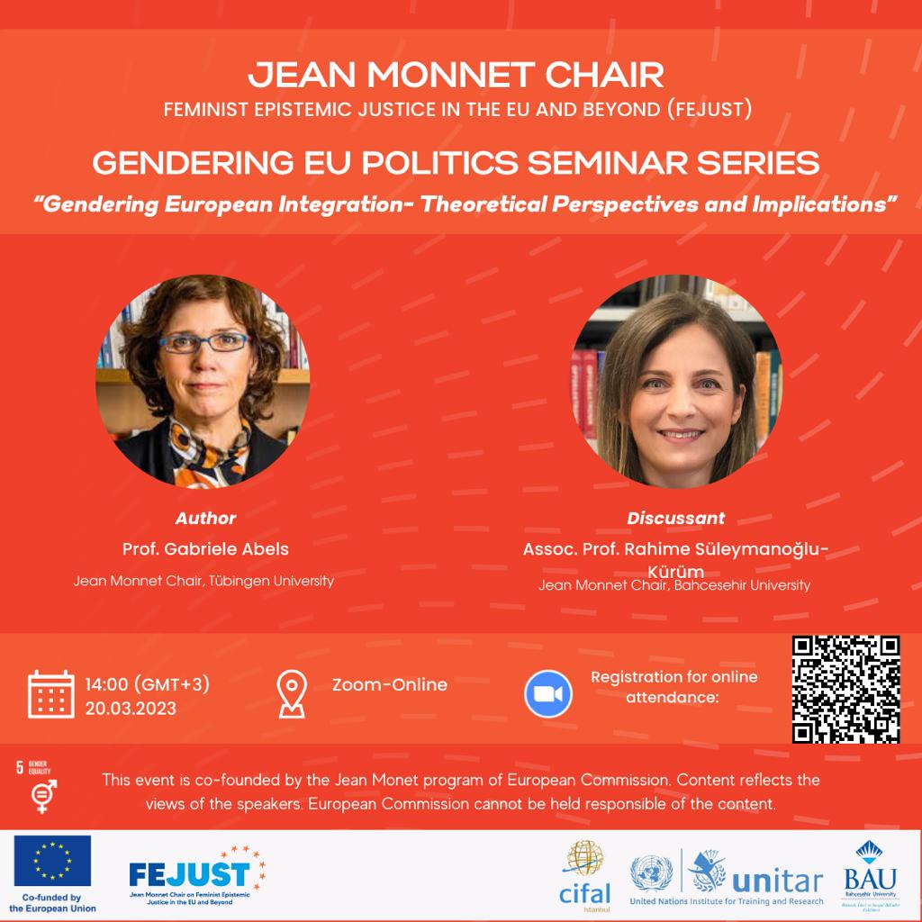 Gendering EU Politics Seminar 2: “Gendering European Integration ...