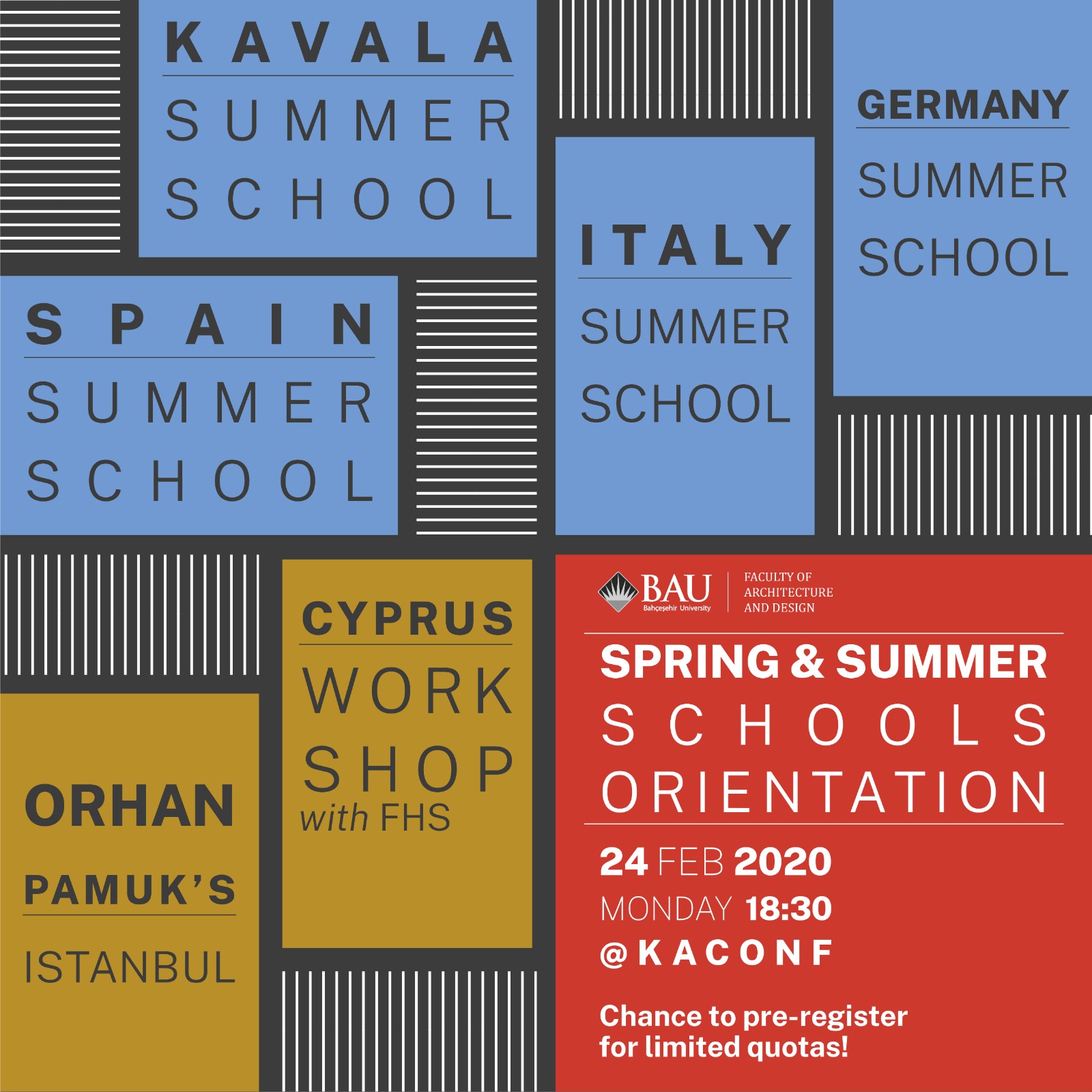 2020 Summer Schools - Programs | BAU | Bahçeşehir Üniversitesi