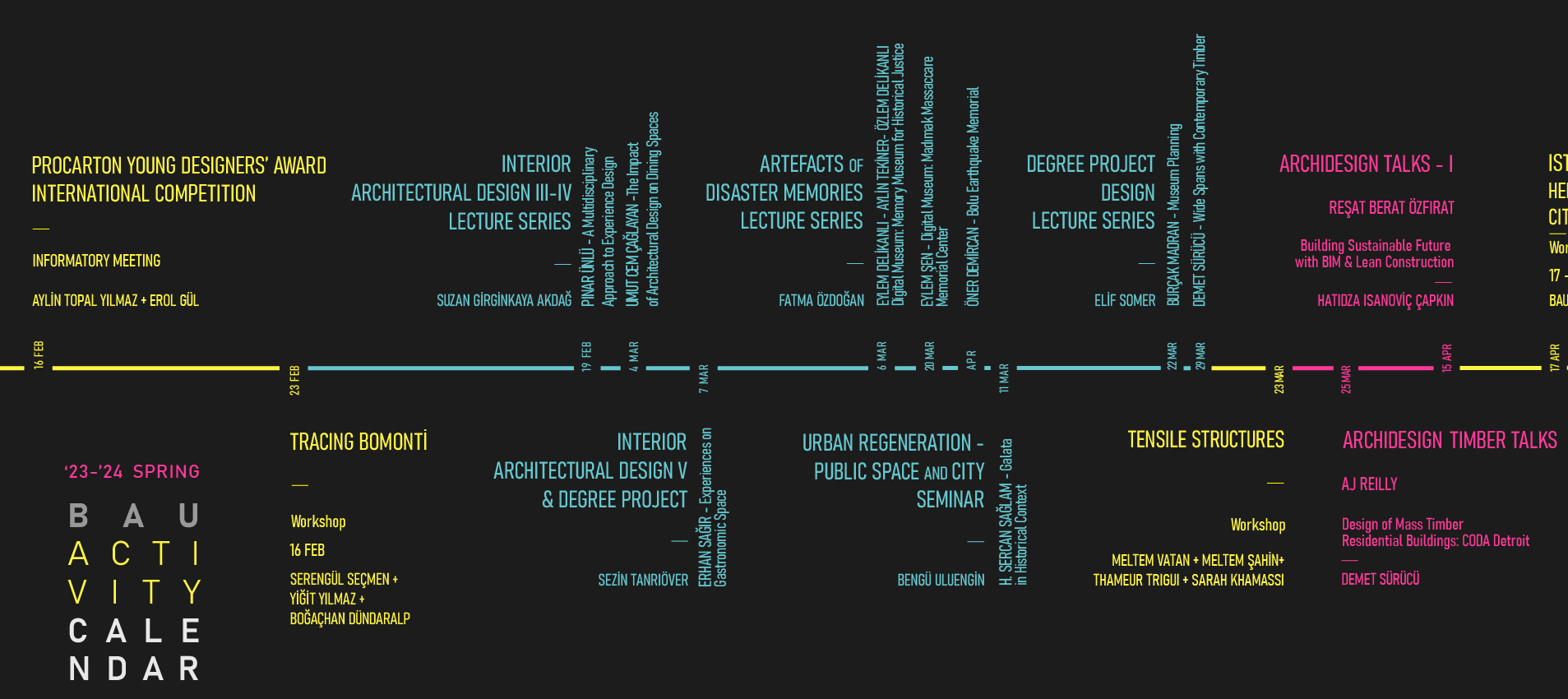 Faculty of Architecture & Design - Activity Calendar | BAU | Bahçeşehir ...
