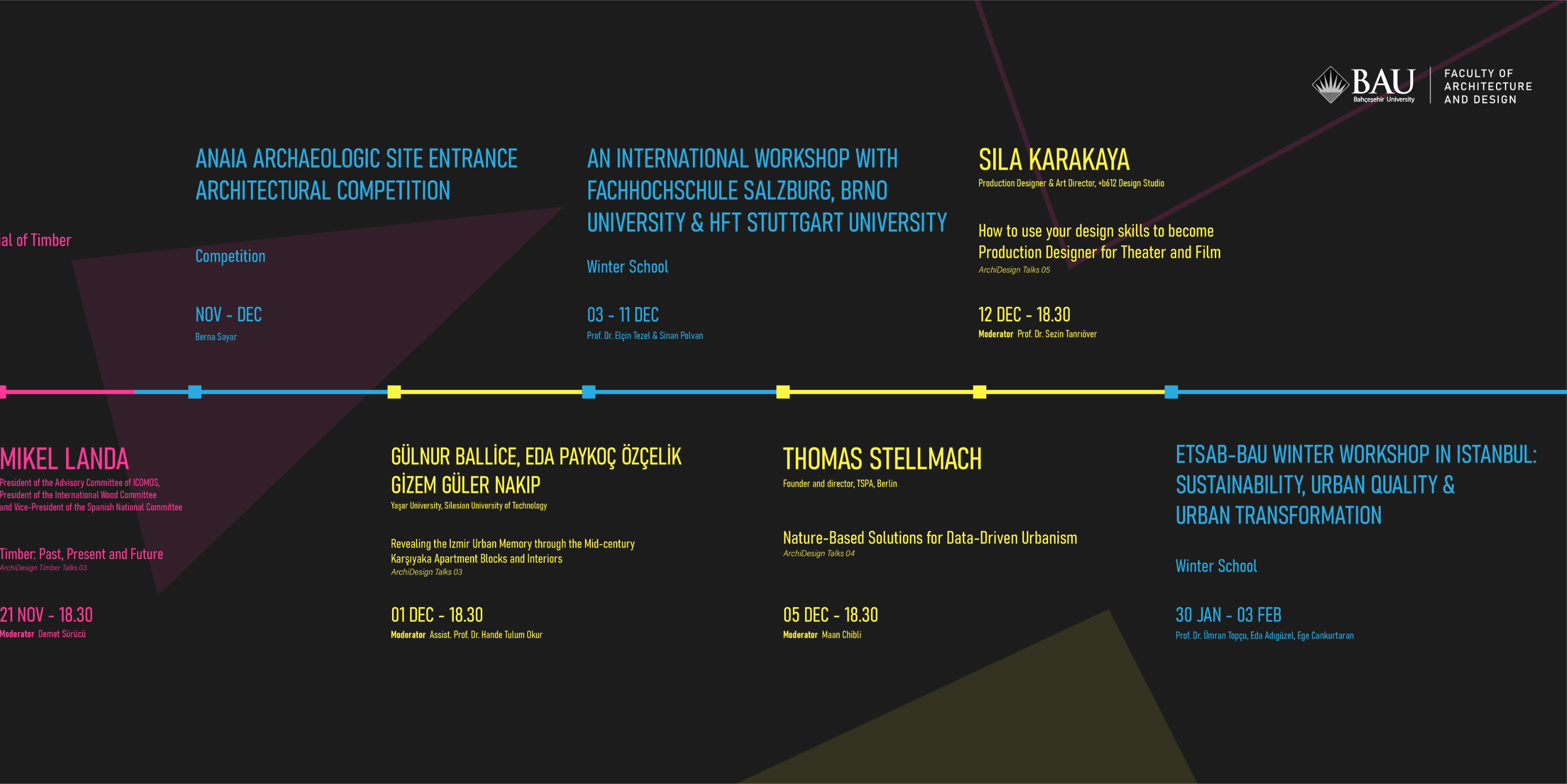 Faculty of Architecture & Design 2022 Fall Activity Calendar | BAU ...