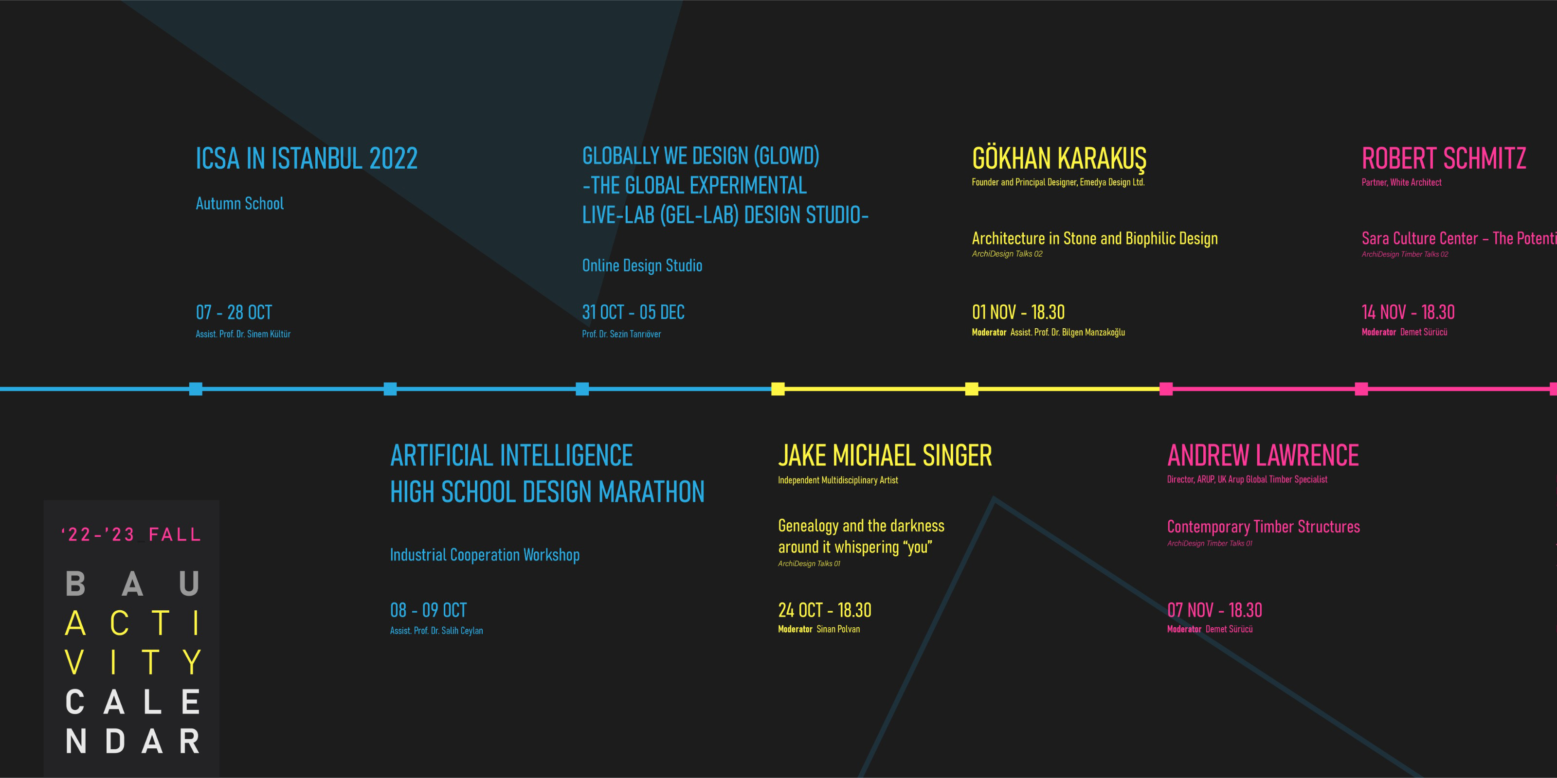Faculty of Architecture & Design 2022 Fall Activity Calendar | BAU ...