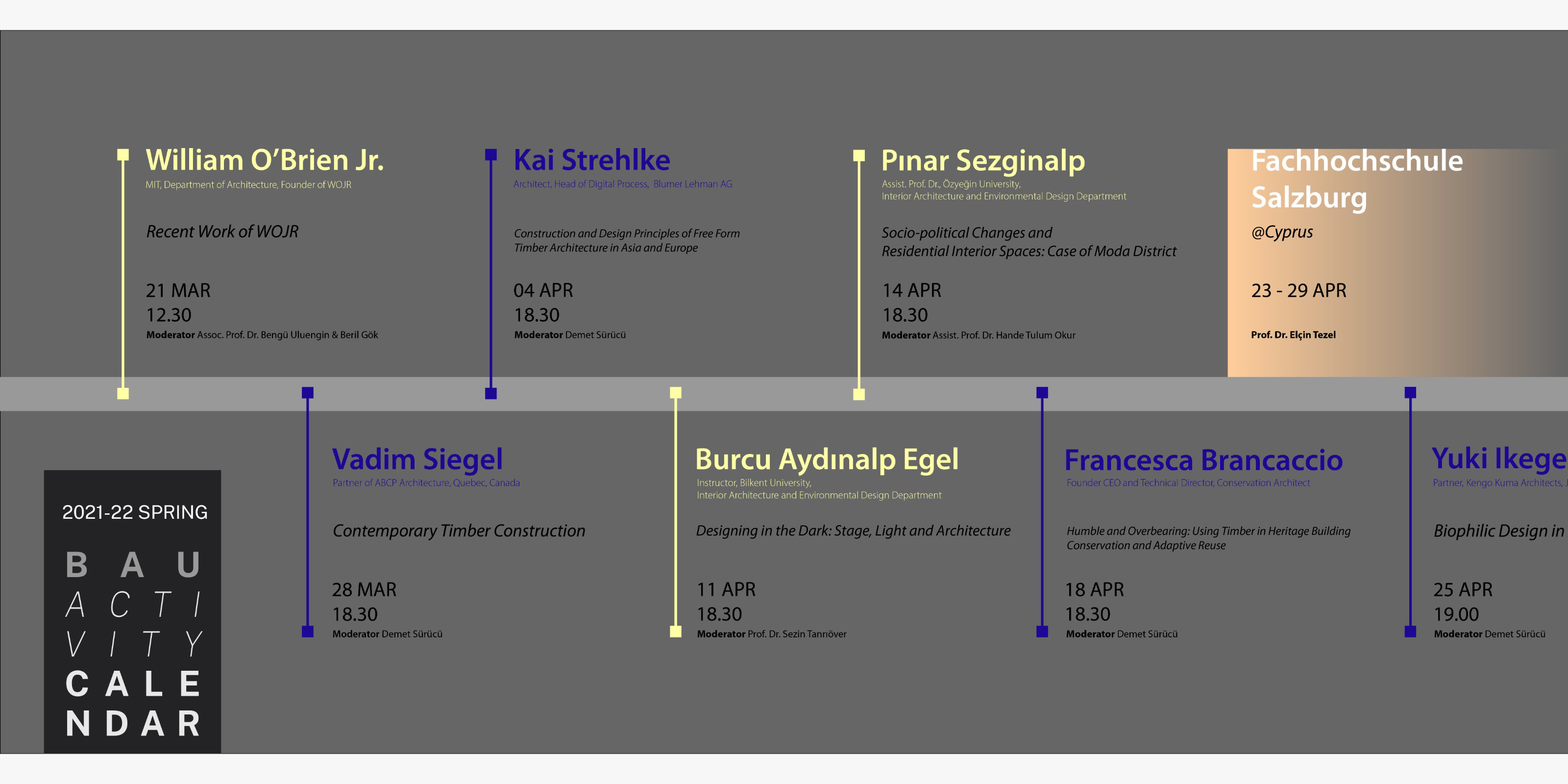 Faculty of Architecture & Design 2022 Spring Activity Calendar | BAU ...