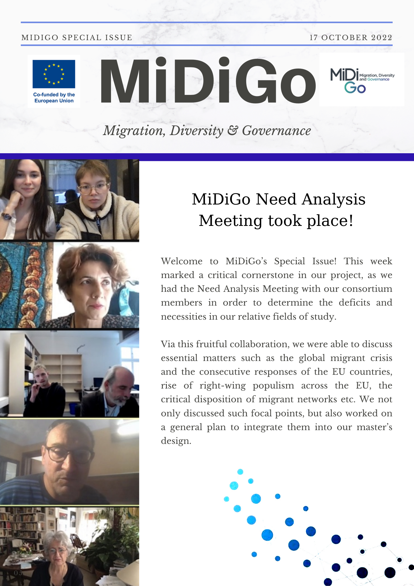 Take a look at our Special Issue Newsletter regarding our Needs ...