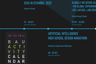 Faculty of Architecture & Design 2022 Fall Activity Calendar | BAU ...